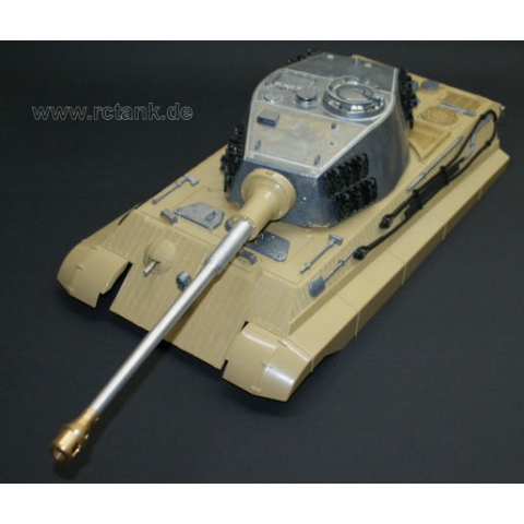 King Tiger - upper hull with metal turret, gun action recoil, metal g ...
