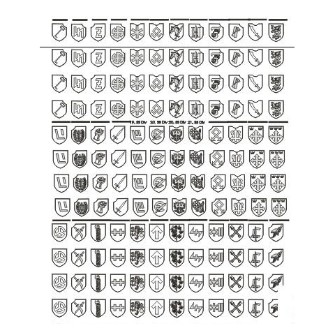 Insigne des divisions de la Waffen-SS, 1/16, 14,95