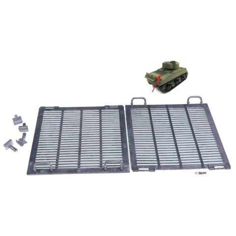 Sherman - tank engine cover, kit made of metal 1/16, 13,95