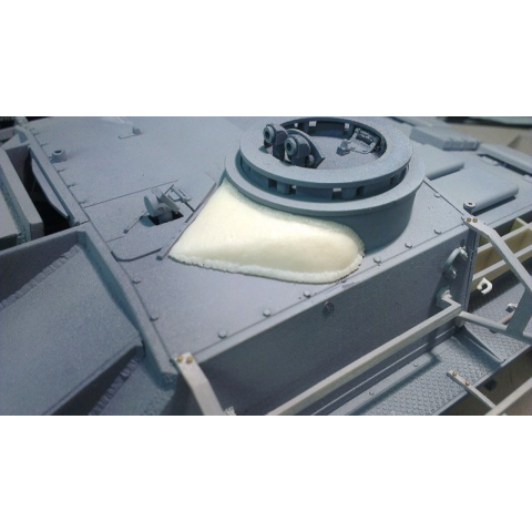 StuG III resin add-on armor plate, 8,95