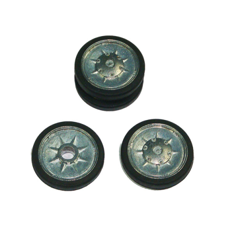 Panzer IV - road wheel (made of metal) incl. tire, spare part, 2,95