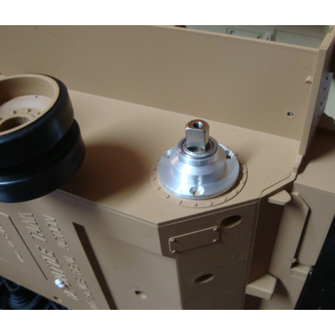 Abrams U.S. M1A2, axle supports with ball bearings, 7.99 mm, 23,90