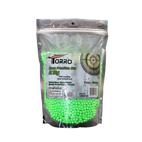 6 mm BB's Bullets ammunition bullets, 5000 made of plastic in green, 9,90