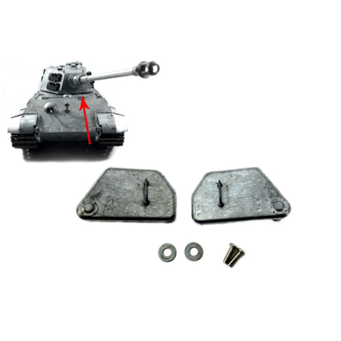 King Tiger - opening front hatches, kit made of metal, 13,28