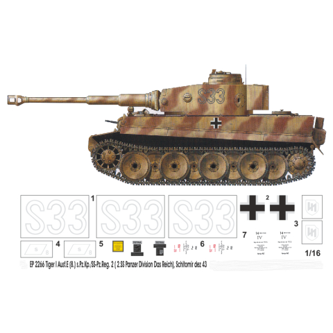 Tiger I Ausf. E Div Das Reich (S33), 10,95